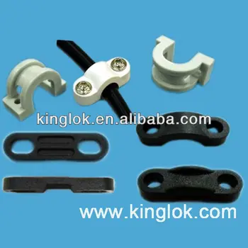Double Screw Hole Wire Mount Wire Saddle Plastic Wall Cable Clip - Buy ...