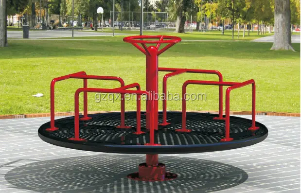 Four Seats Manual Push Merry Go Round Carousel for Sale