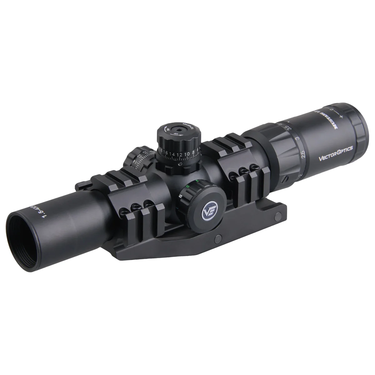 Vector Optics Mustang 1.5-4x30 Cqb Tactical Scope Chevron Reticle W ...