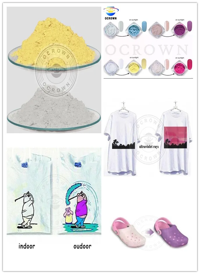 Ocrown Photochromic Color Change Ink Uv Light Sensitive Ink Powder For ...