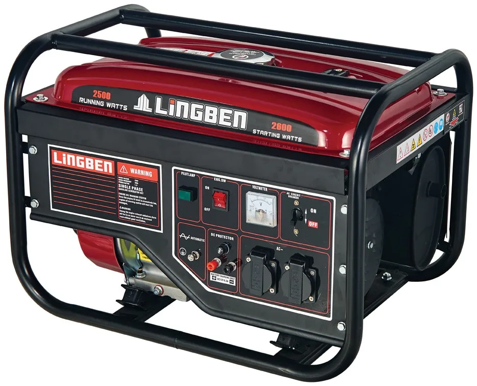 Lingben 2kv Generator Gasoline Power Portable New Dc 12v Lb3500-c - Buy ...