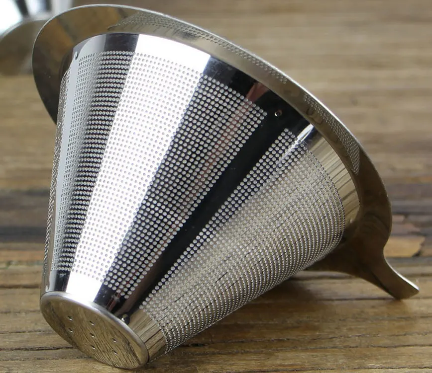 40 Micron Stainless Steel Paperless Washable Reusable Pour Over