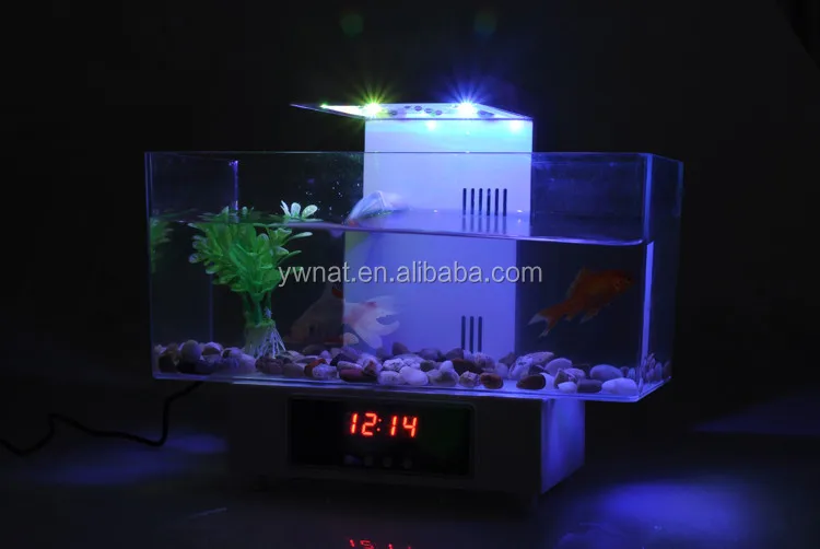 Multifunctional LED USB Desktop Aquarium - Intelligent Fish Tank