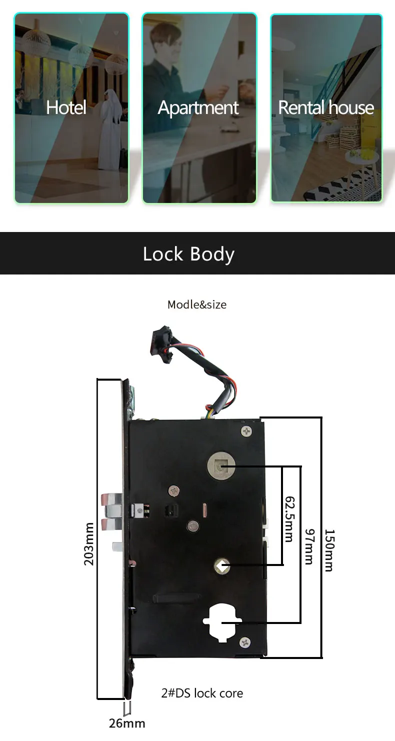 Intelligent Safe Keyless Electronic Digital RFID Door Lock