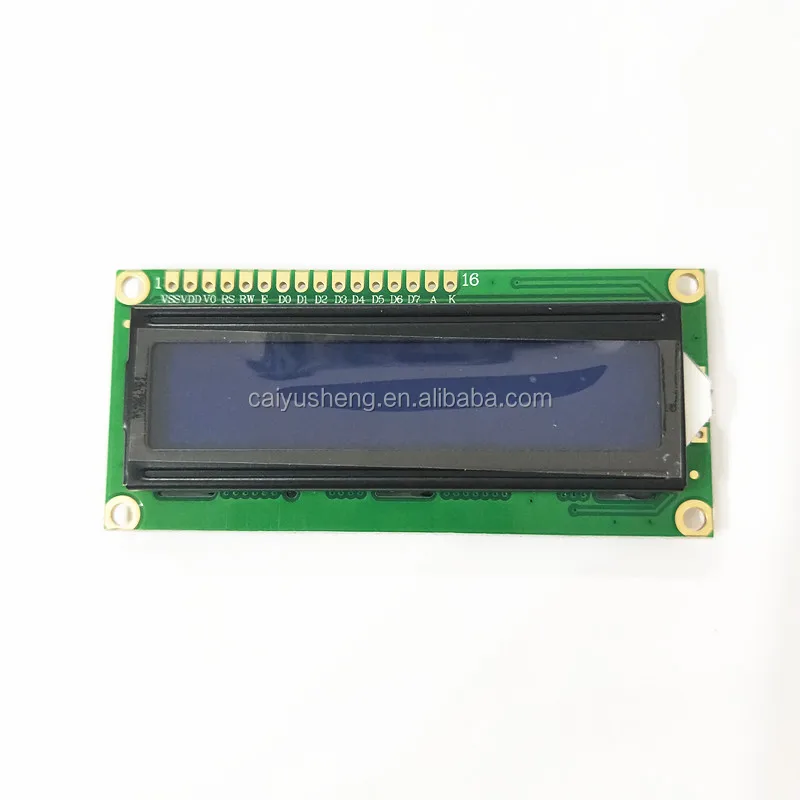LCD1602 Module - 16x2 Display with Blue and Yellow Green Screen