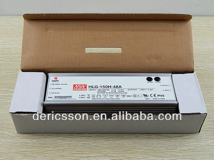 150w Led Driver 48v With Ip65 Hlg-150h-48a - Buy 150w Led Driver 48v ...