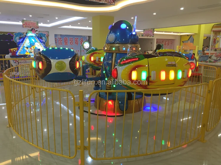 Rotary Lifting Helicopter Kiddie Ride No.1 Space Station For Amusement ...