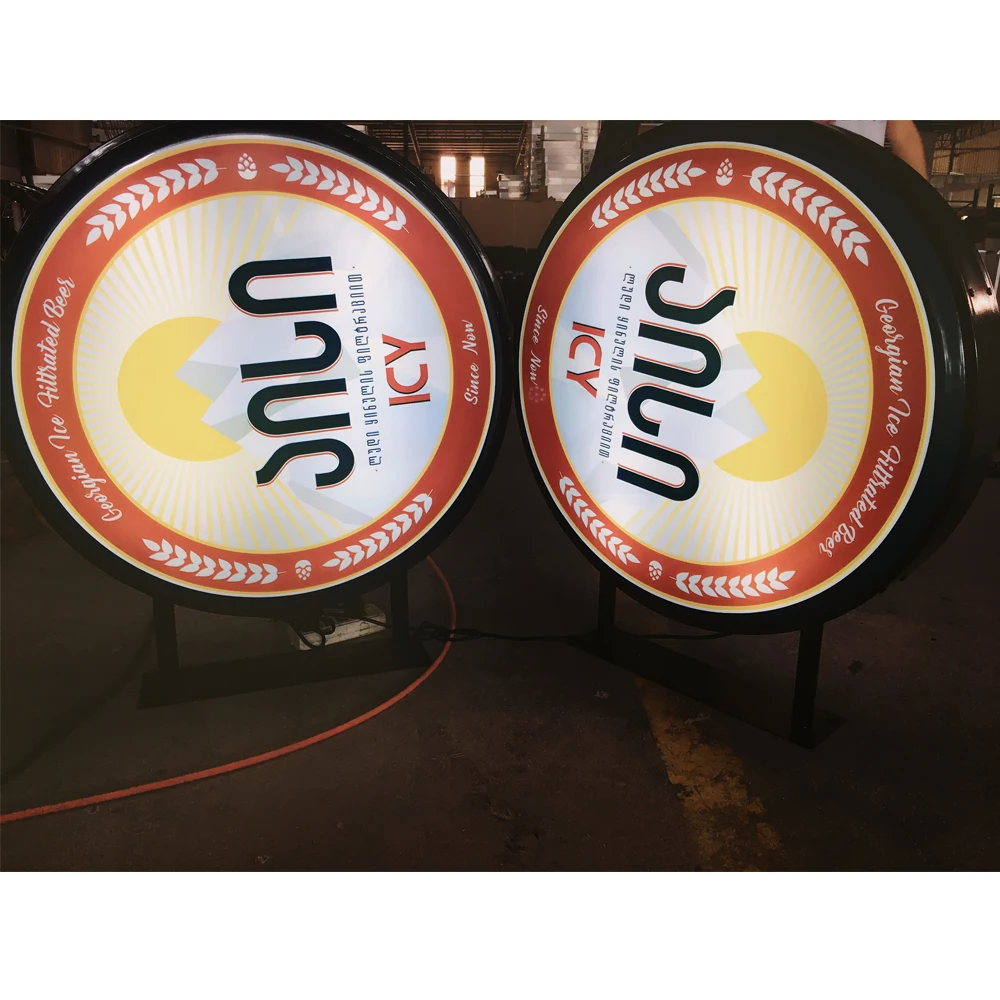 Outdoor Led Advertising Display Vacuum Formed Plastic Logo Printed ...
