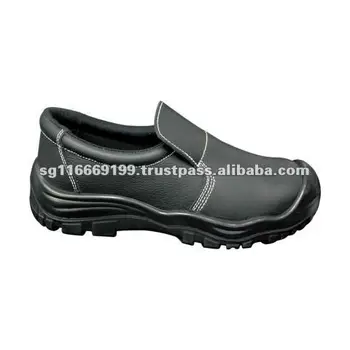 Osp 9869 Genuine Leather No Lace Safety Shoes - Buy No Lace Safety ...