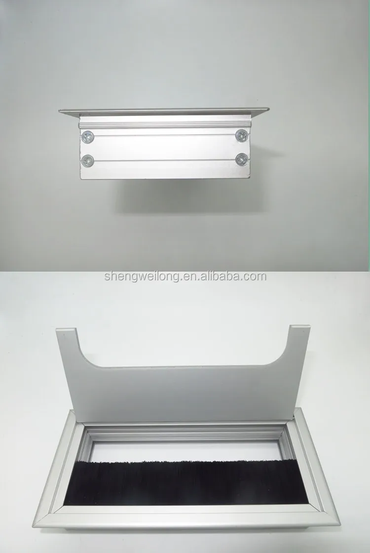 Furniture Hardware Aluminium Alloy Office Computer Table Hole Cover ...