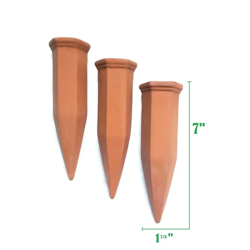 Terracotta Plant Watering Spikes - Efficient Self-irrigation