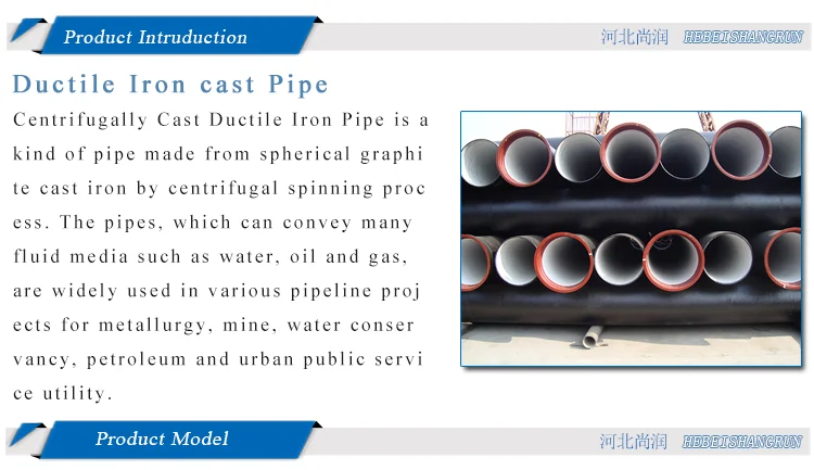 Ductile Iron Pipes Iso 2531 Class K7/k8/9/c40/c30/c25 - Buy Class K7/k8 ...