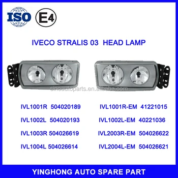 Truck Head Lamp Headlight 504020189 504020193 41221015 41221036 ...