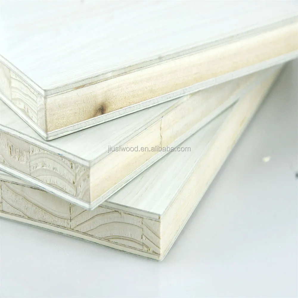 Low Price 16mm 18mm 25mm Wooden Laminated Melamine White Block Boards ...
