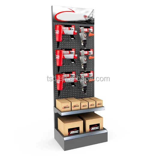 Metal Pegboard Rack Display Stand for Tool Power Tool Drill Machine