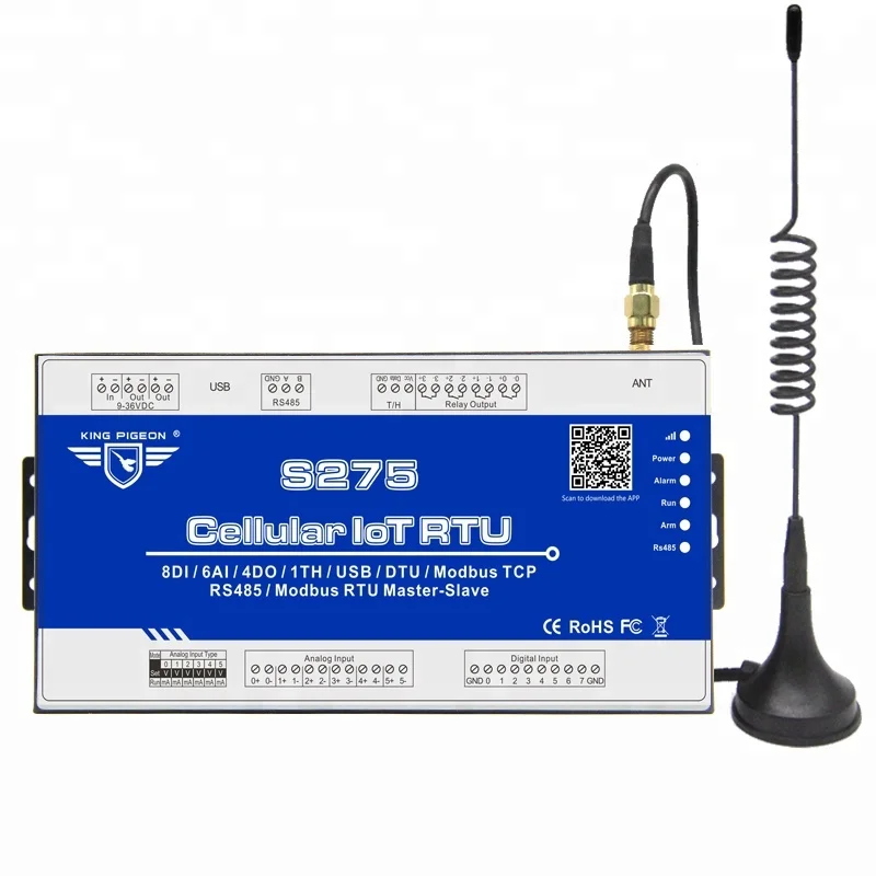 Gsm Gateway Con 8di 6ai 4do Sms Gateway Dispositivo Celular Iot Modbus ...