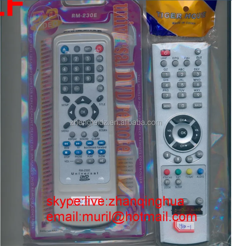 High Quality Gray Rm-230e Universal Dvd Video Remote Control With ...