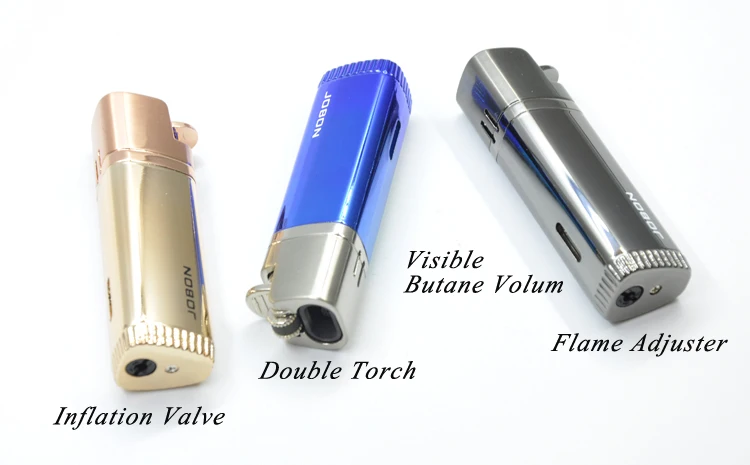 Jobon Brand Double Flame Jet Lighter - Customizable & Durable