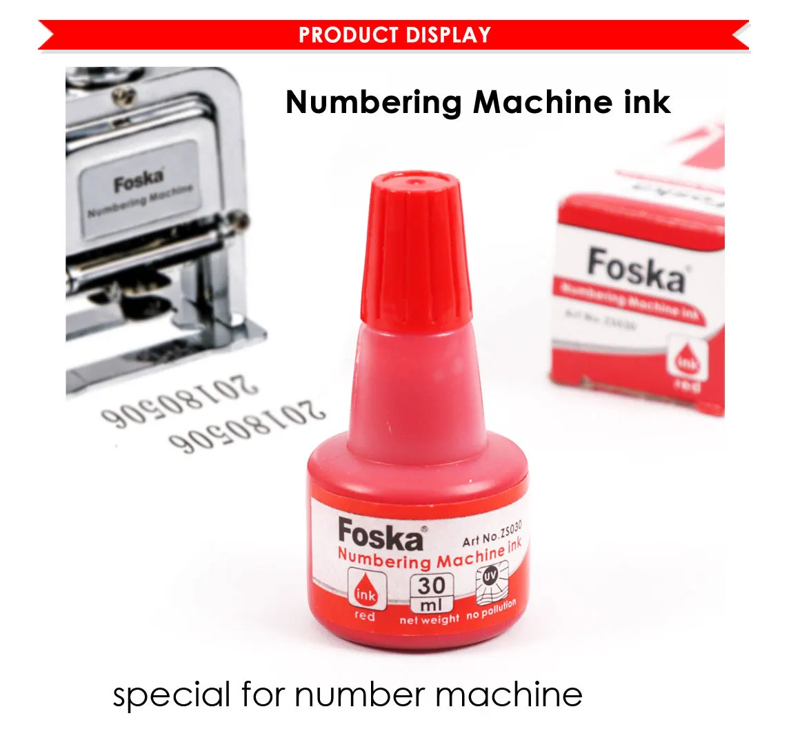 Foska Hot Sale Colorful 30ml Office Stamp Pad Endorsing Ink - Buy Stamp ...