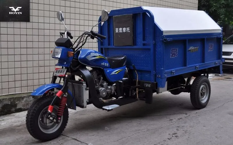 200cc 250cc Garbage Tricycle Custom Zongshen Engine Hydraulic Trash Can ...