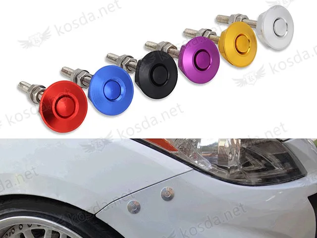Black Push Button Clip Quick Release Auto Front Bumper Fasteners - Buy ...