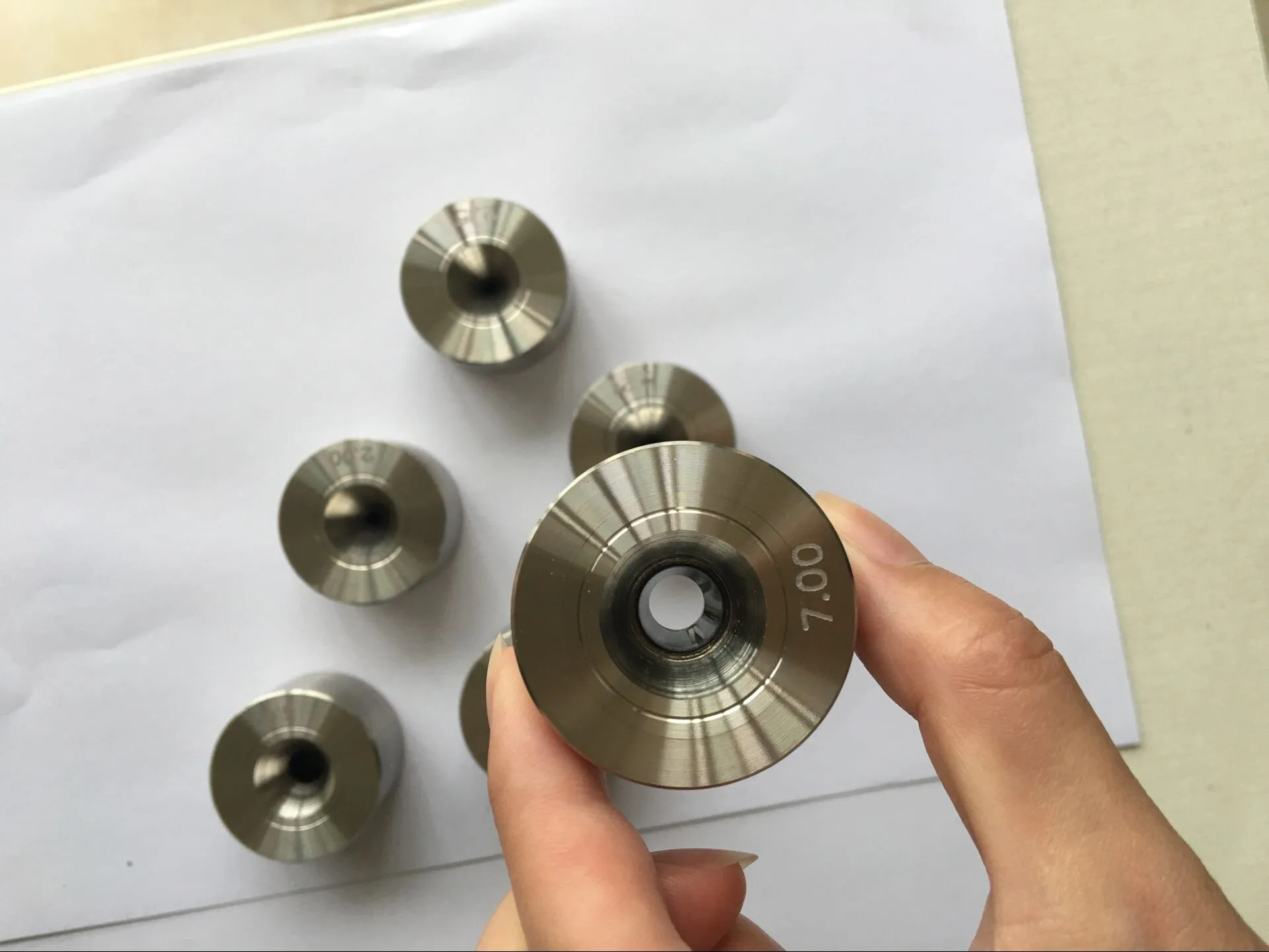 Drilled Nd And Pcd Die /polycrystalline Supported Pcd Wire Drawing Die ...