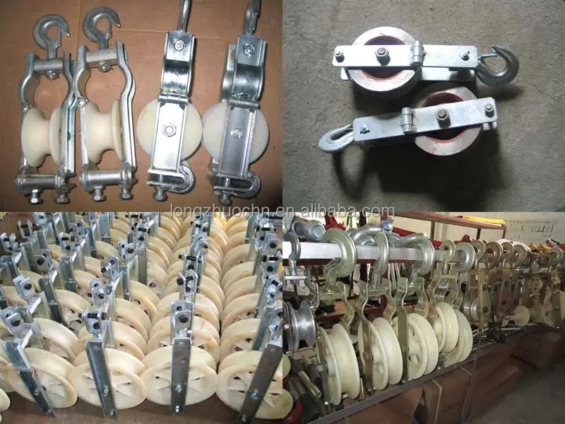 Heavy Duty Hanging Cable Rollers Wire Cable Pulleys - Buy Rope Wheel ...