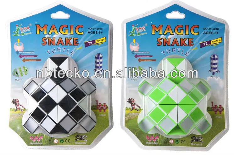 Plastic Magic Snake 72 Section Twist Puzzles Goody Bag Fillers Fidget ...