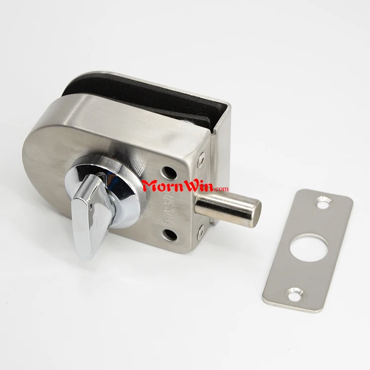 Bottom Glass Shower Screen Lock Keyless Mounted Glass Door Floor Lock ...