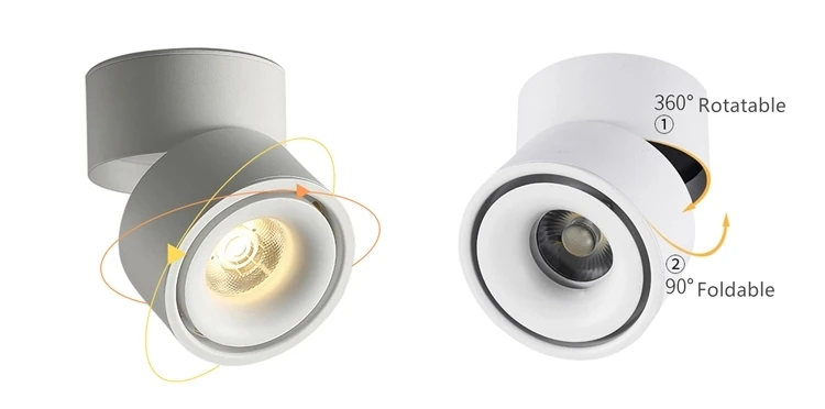 Modern Surface Mounted LED Ceiling Spot Lights - 7W, 9W, 12W