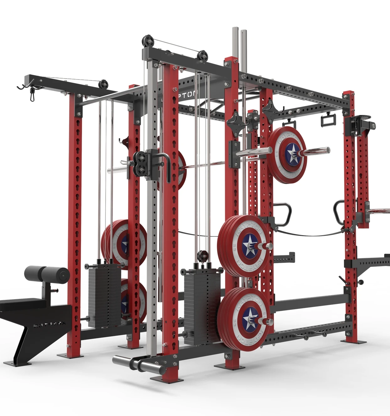 Crossfit Equipment High End Power Rack With Double Pulley - Buy Power ...