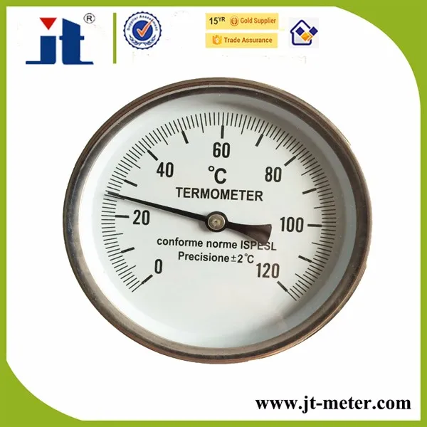 Bi-metal Thermometer,Temperature Measuring Bimetal Pipe Thermometer ...