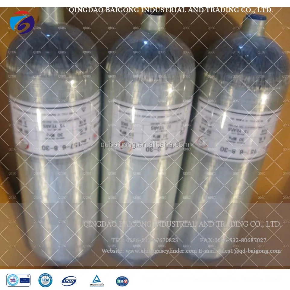 High Pressure Gas Use Composite Material Carbon Fiber Wrapped Cylinder