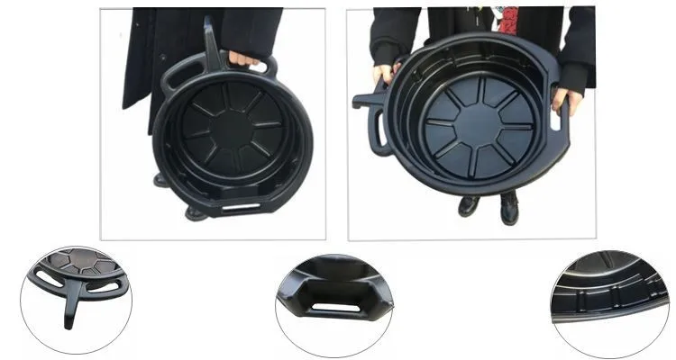 Litre Plastic Engine Oil Drain Pan - Efficient & Durable