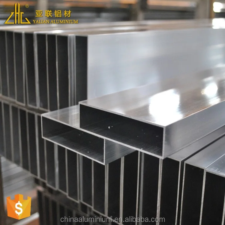 100x50 Powder Coating Aluminum Rectangle Hollow Section