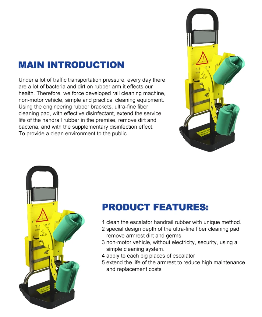 Portable Escalator Handrail Cleaning Machine - Buy Escalator Handrail ...