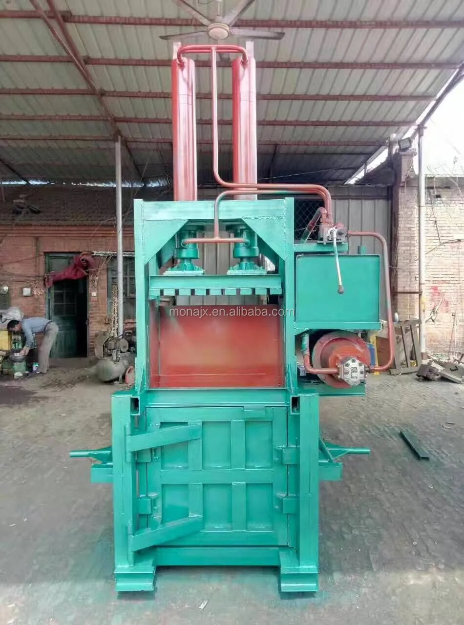 Hydraulic Vertical Rice Husk Baling Machine Wheat Straw Pressing ...