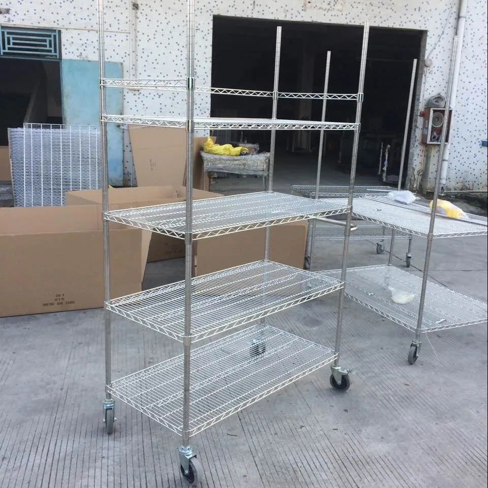 304 Stainless Steel Wire Shelving Trolley - Buy Design Wire Shelving ...