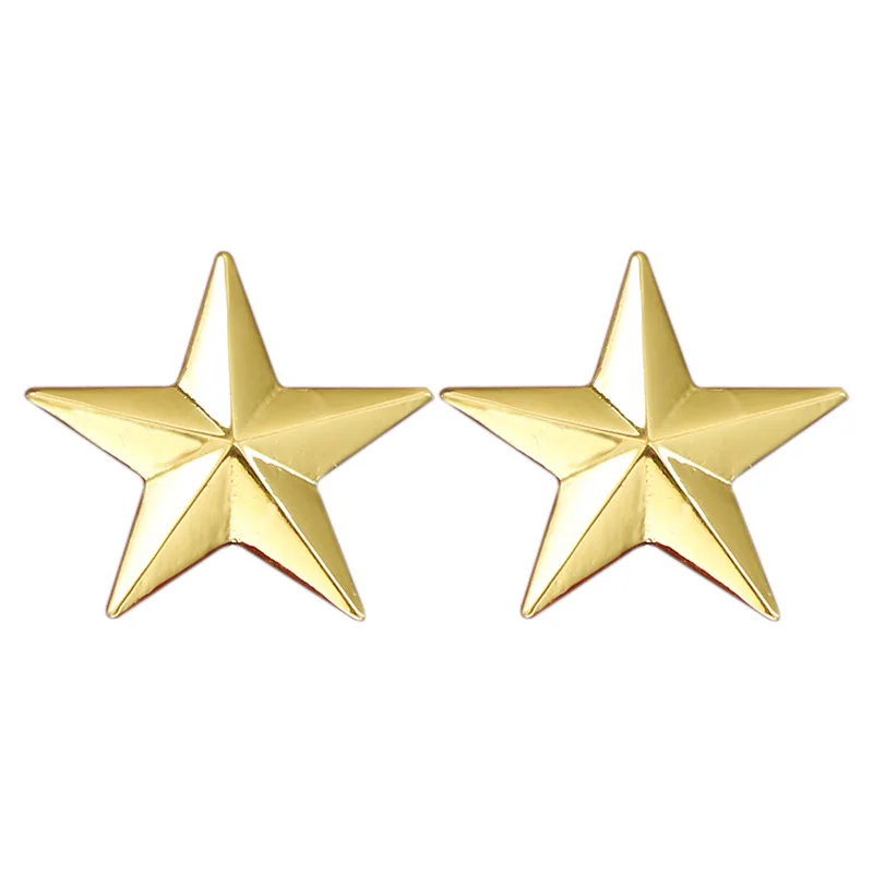 Gold And Silver Color Star Shaped Pin Badges - Buy Gold Star Pin,Star ...