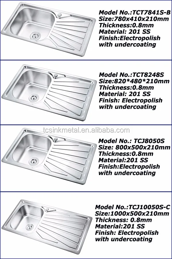 Bangladesh Design Stainless Steel Kitchen Sinks With Drainer - Buy ...