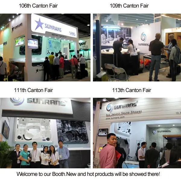 Gemy Color Whirlpool Shower Massage Corner Acrylic Bathtub