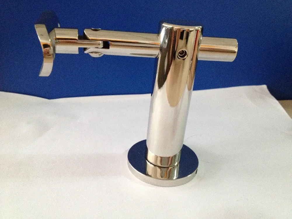 Wall Mount Metal Connecting Handrail Brackets For Wood Stair Glass ...