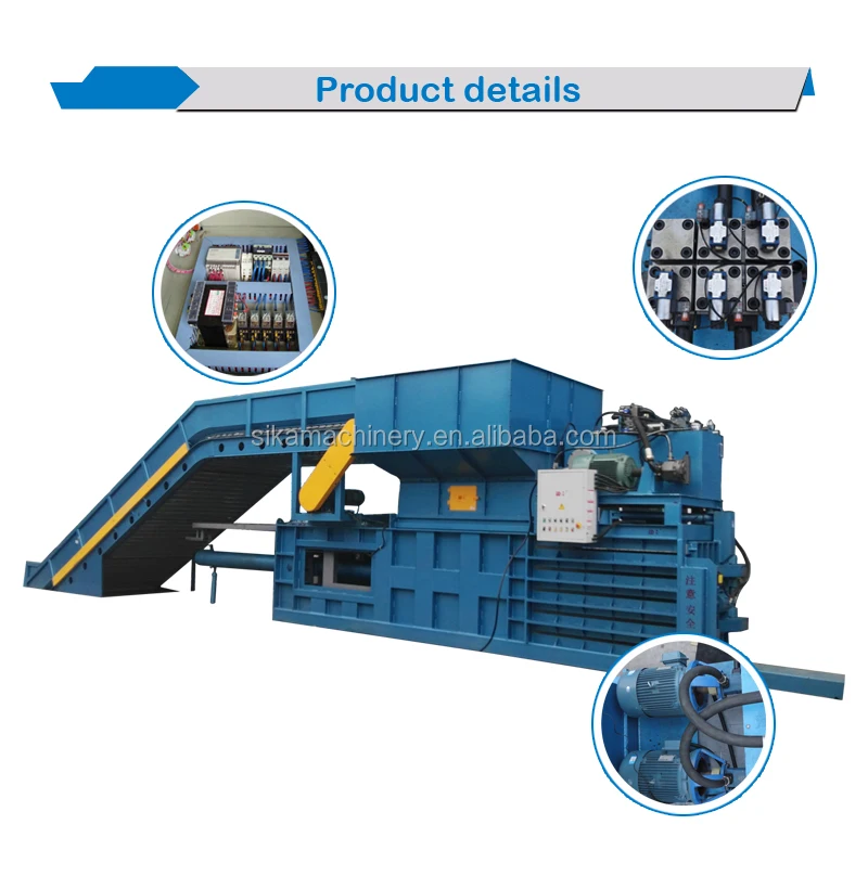 Semi-Automatic Horizontal Hydraulic Waste Paper Cardboard Plastic ...