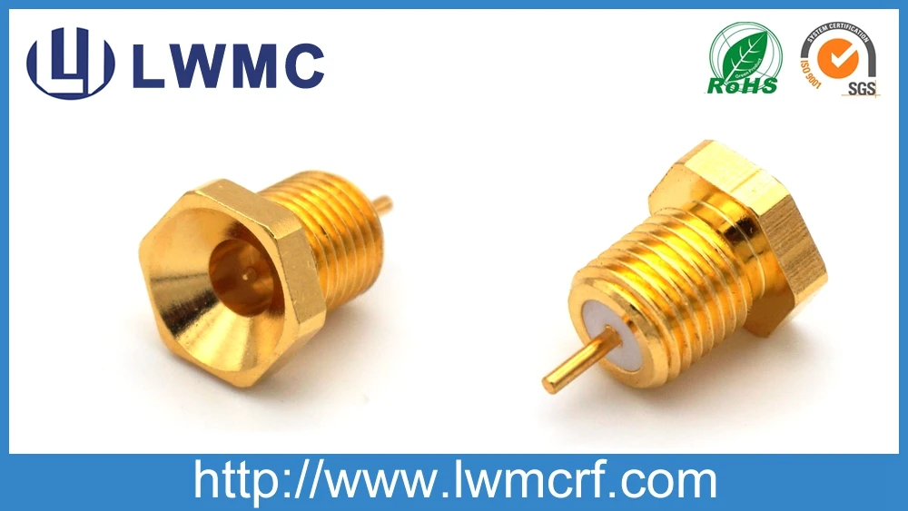 Smp-max Male Plug Panel Mount Receptacle Rf Connector - Buy Smp-max Rf ...