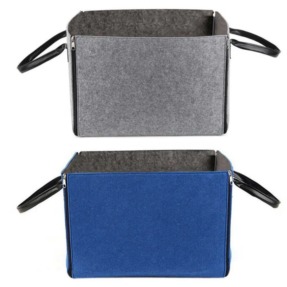 New Style Felt Foldable Handy Storage Basket Hamper With Zippers - Buy ...