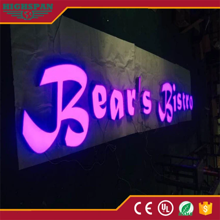 High Density Acrylic Led Lighting Letter Lighted Word Light Wall Sign ...