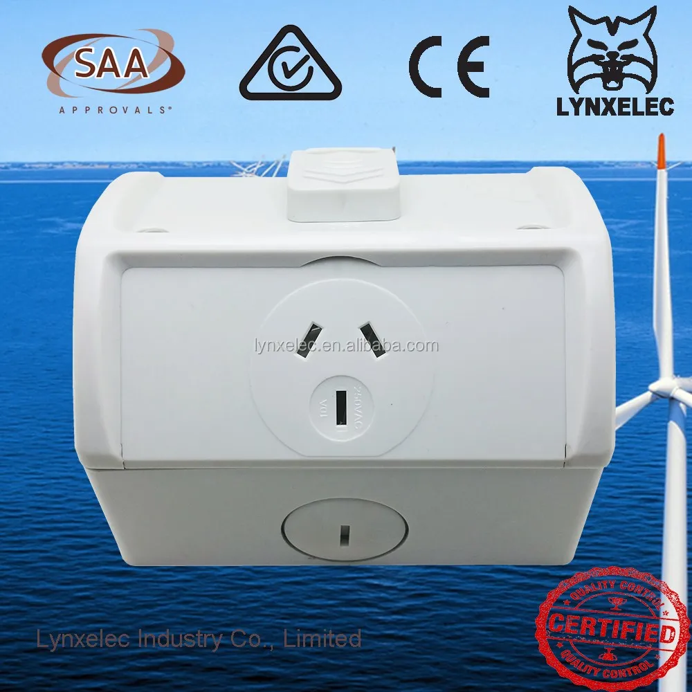 Australia Waterproof Double Switched Power Socket Outlet Power Point ...