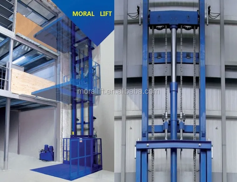 2000kg Warehouse Freight Elevator with Hydraulic Drive