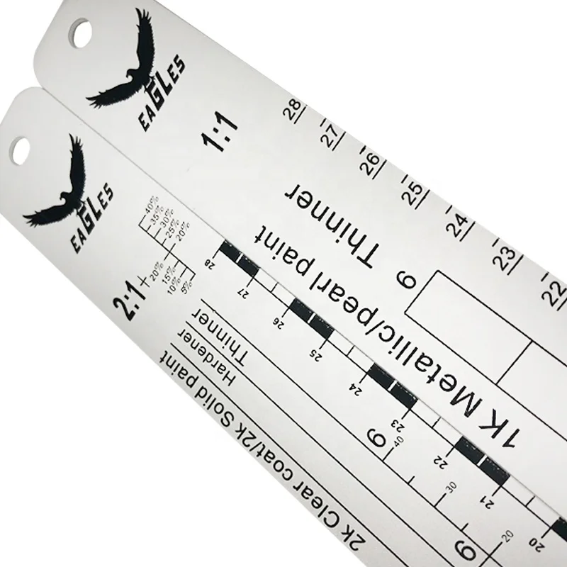 What Paint Sticks to Aluminum - Measuring Paints Mixing Ruler
