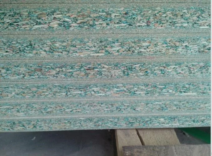 Green Color E1 Grade Melamine Laminated Waterproof Particle Board for ...